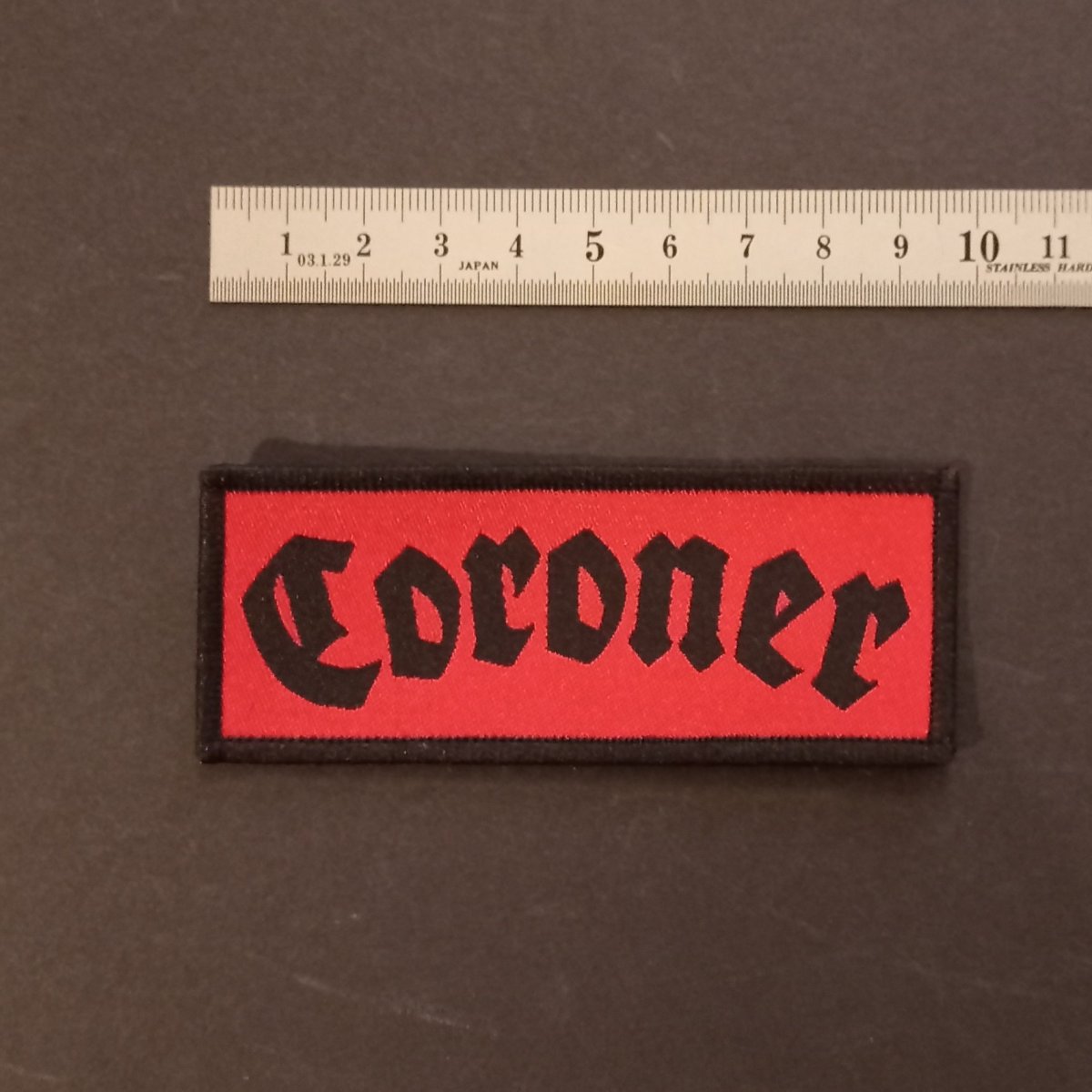 Coroner logo patch - MERCHANDISE - Mephisto